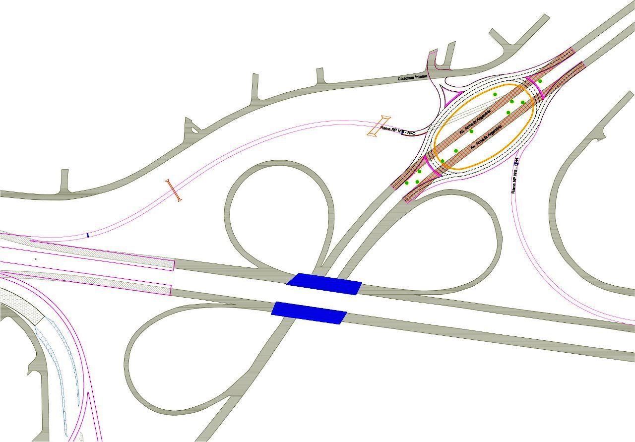 Construyen rotonda para agilizar el tránsito por Armada Argentina ...