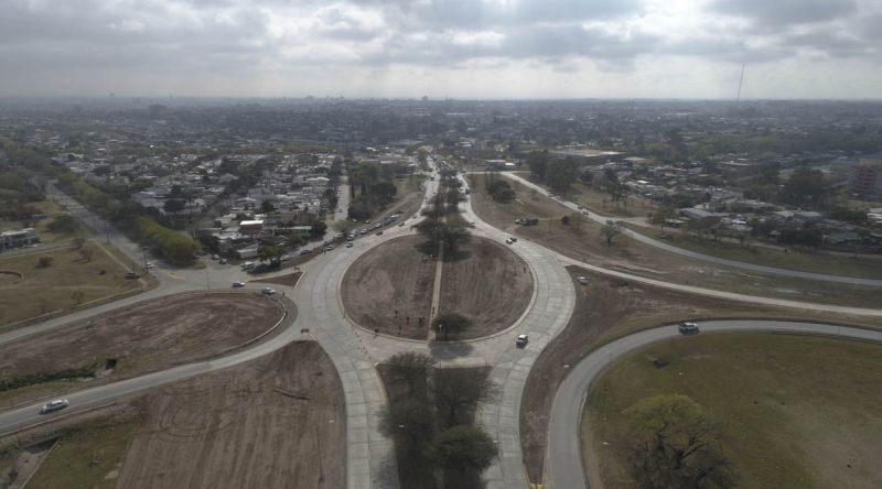 Nueva rotonda en el distribuidor de Circunvalación y Ruta 5 - LaDecima